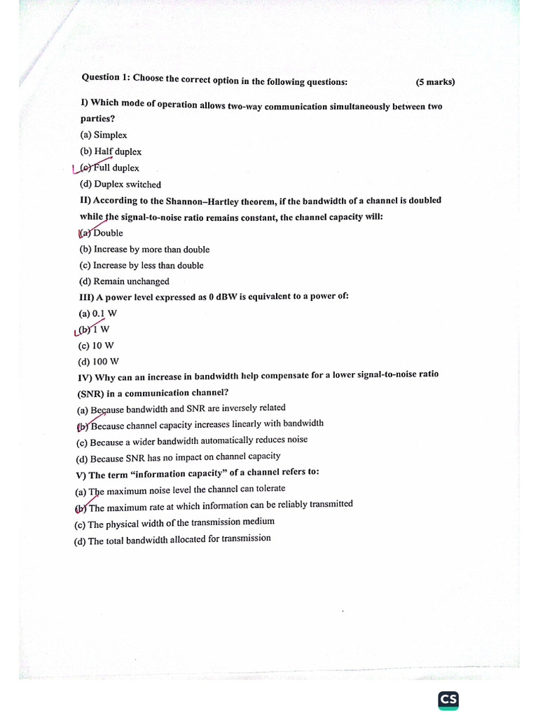 Quiz 1 Solution | PDF