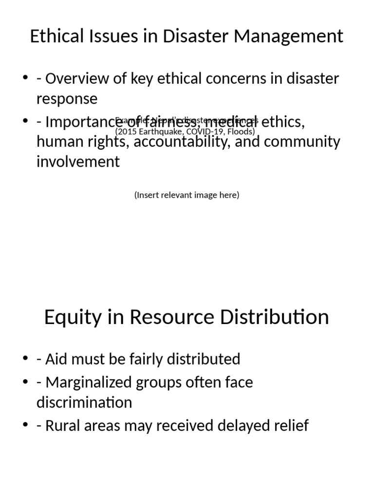 Ethical Issues in Disaster Management Nepal v2 | PDF | Social Ethics