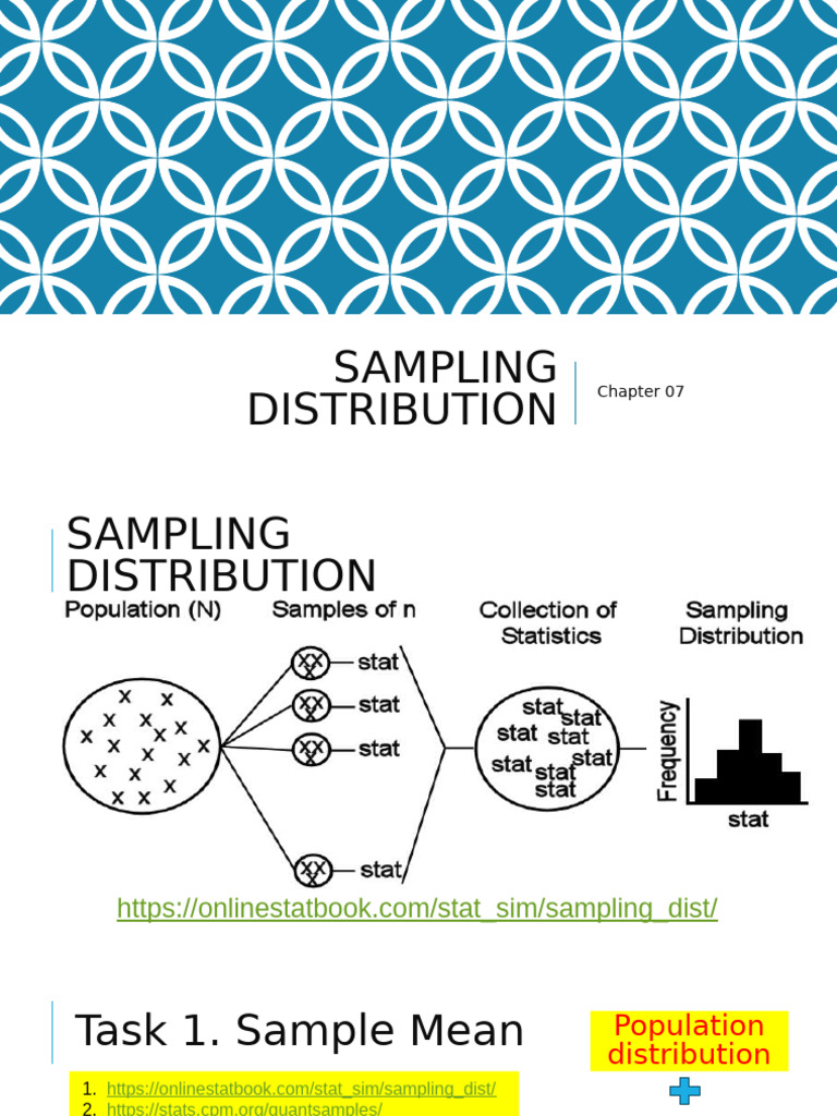 W6 - ch07. Sampling Distribution | PDF | Estimator | Mean