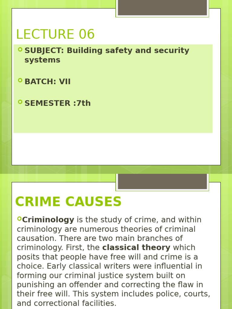 Archtectural Design | PDF | Criminology | Crimes