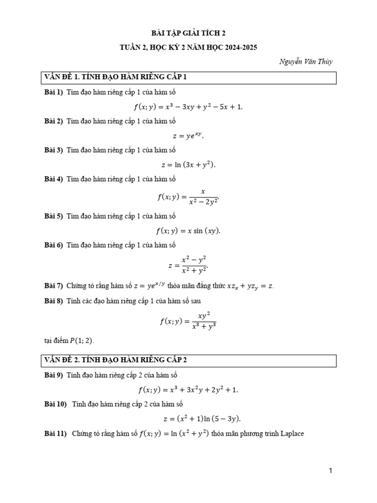 Bai Tap gt2 Tuan 2 | PDF