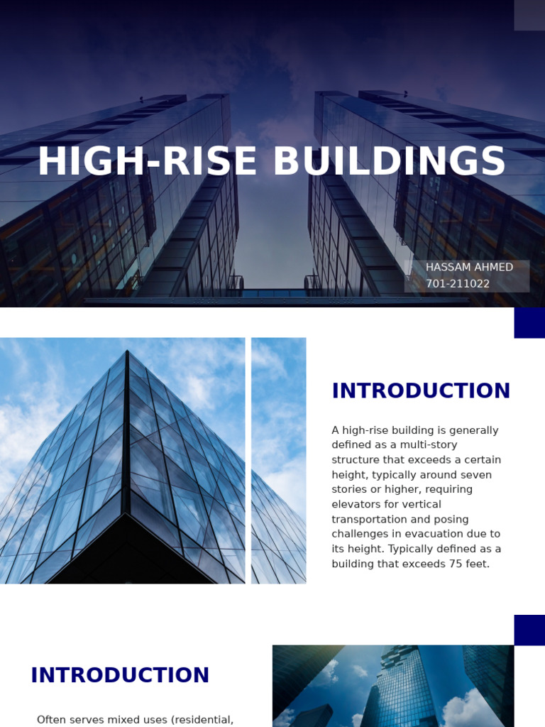 Blue Modern Building Construction Presentation | PDF | Mixed Use ...