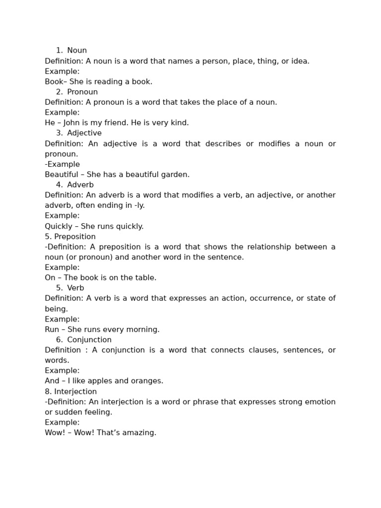 Grammar Pdf Adverb Verb