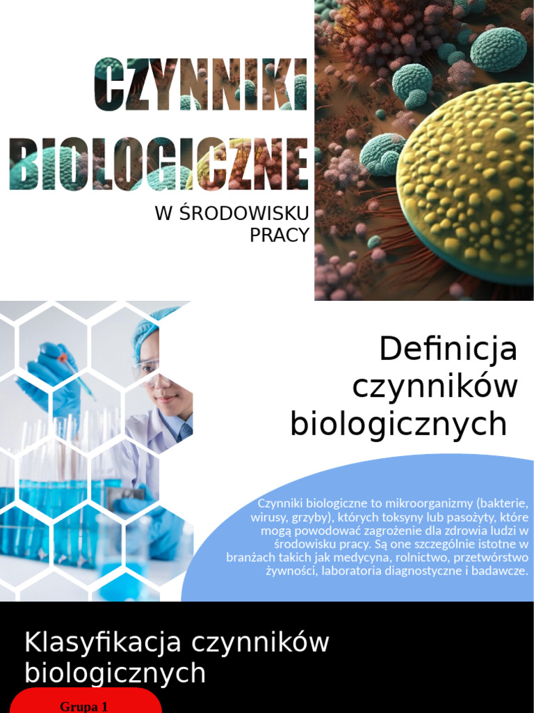 Czynniki Biologiczne | PDF