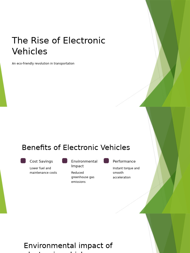 SE-14 Rise of Electronic Vehicles | PDF | Electric Vehicle ...