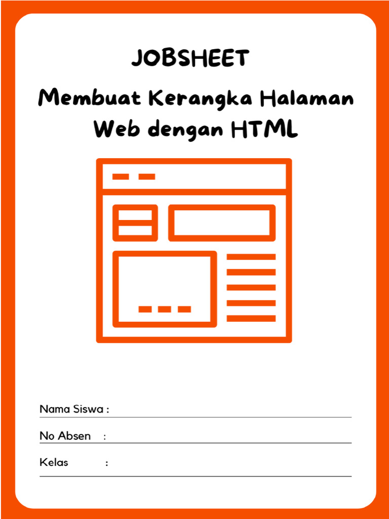 Panduan Membuat Kerangka Halaman Web HTML | PDF
