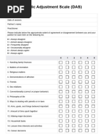 Hendrick's 1988 Relationship Assessment Scale | PDF | Psychology ...