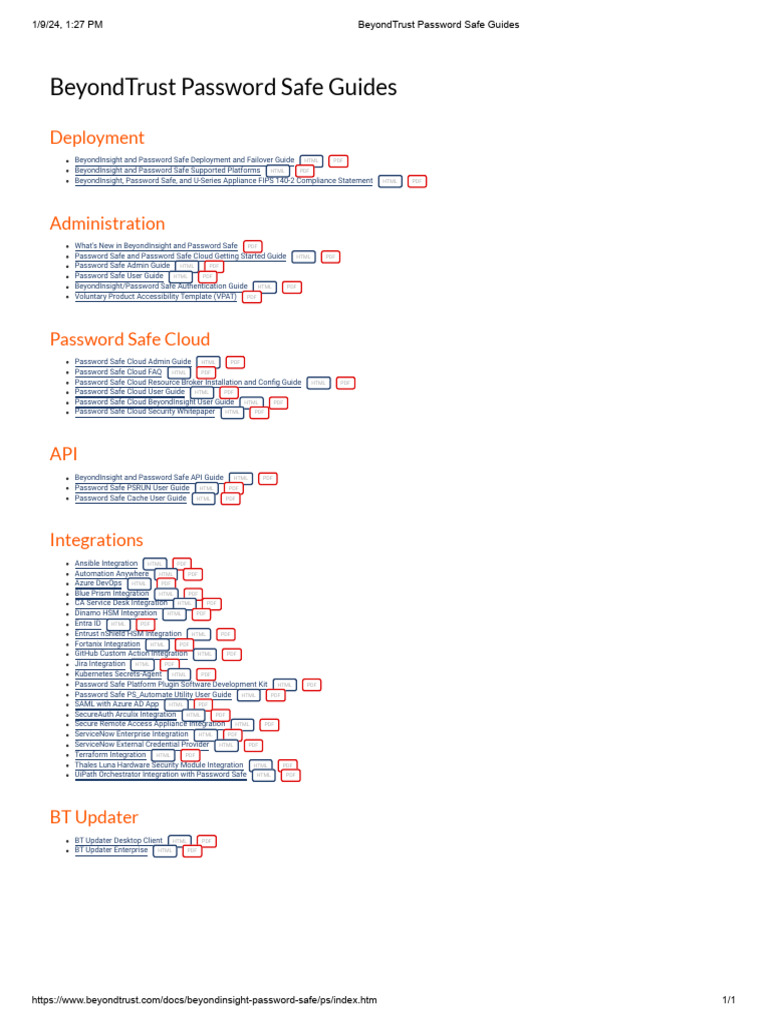 Beyondtrust Password Safe Guides Pdf Cloud Computing Password