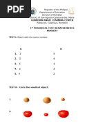 1st QUARTERLY ASSESSMENT Kindergarten | PDF | Language Arts & Discipline