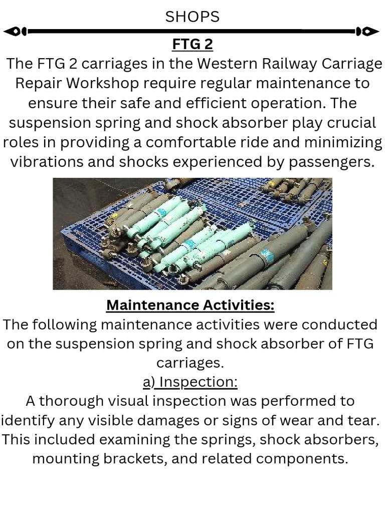 FTG Carriage Maintenance Procedures | PDF | Corrosion | Bearing ...