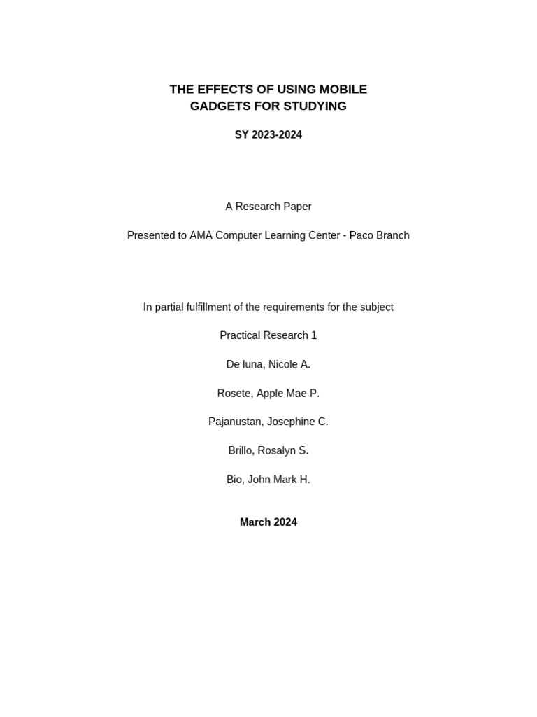 Research-Paper- final format | PDF | Hypothesis | Learning