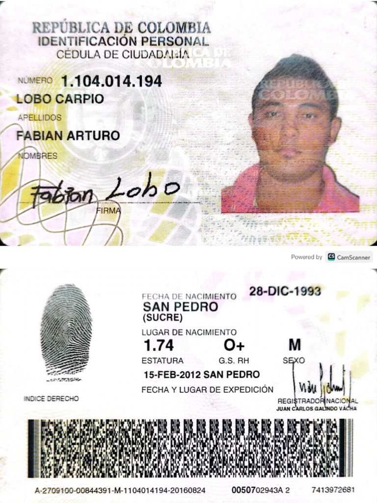 Fabián cédula | PDF