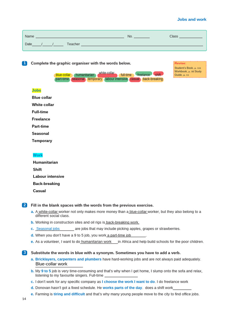 Understanding Job Types and Vocabulary | PDF