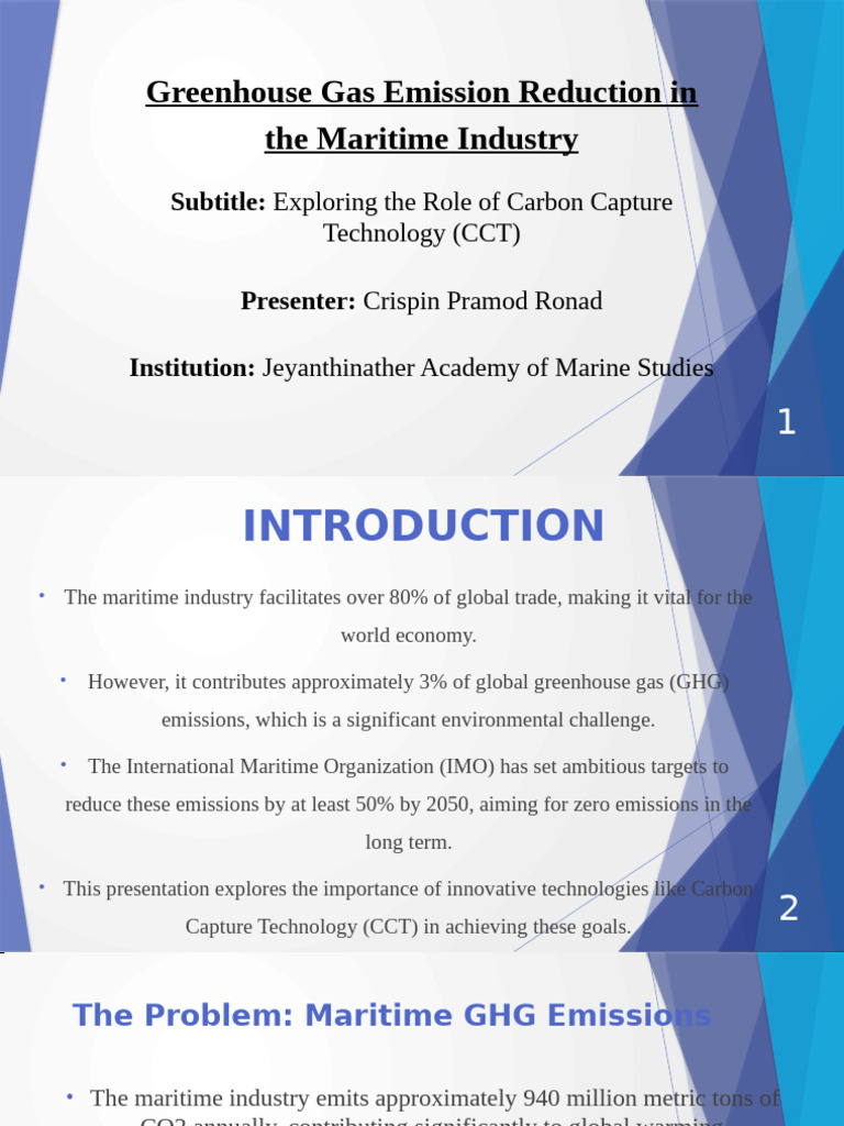 Presentation For INSA by Crispin Ronad-1 | PDF | Carbon Capture And ...