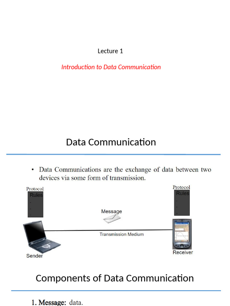 Introduction To Data Communication | PDF