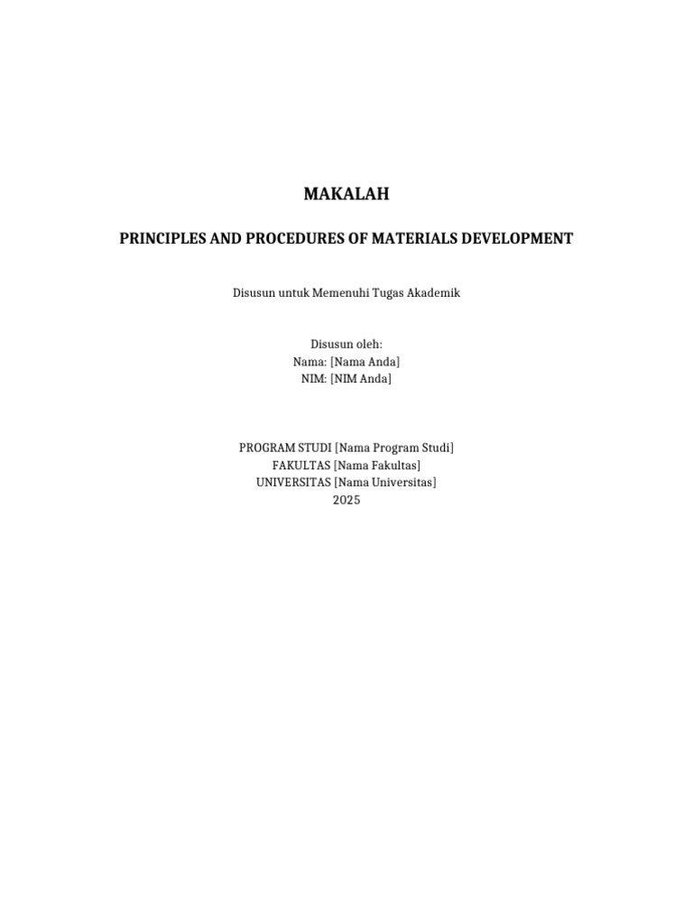 kalah_Priniples_and_Procedures_of_Materials_Development | PDF