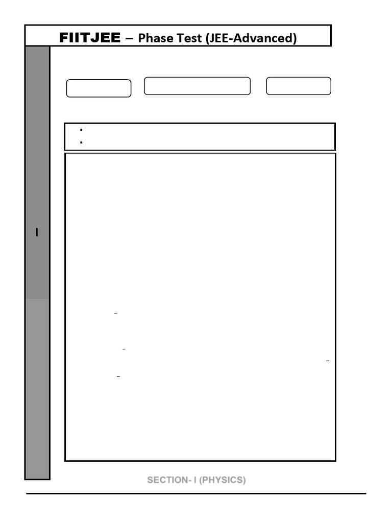 Phase test 2 - JEE Advance Paper 1 2024 (2) | PDF | Chemical ...