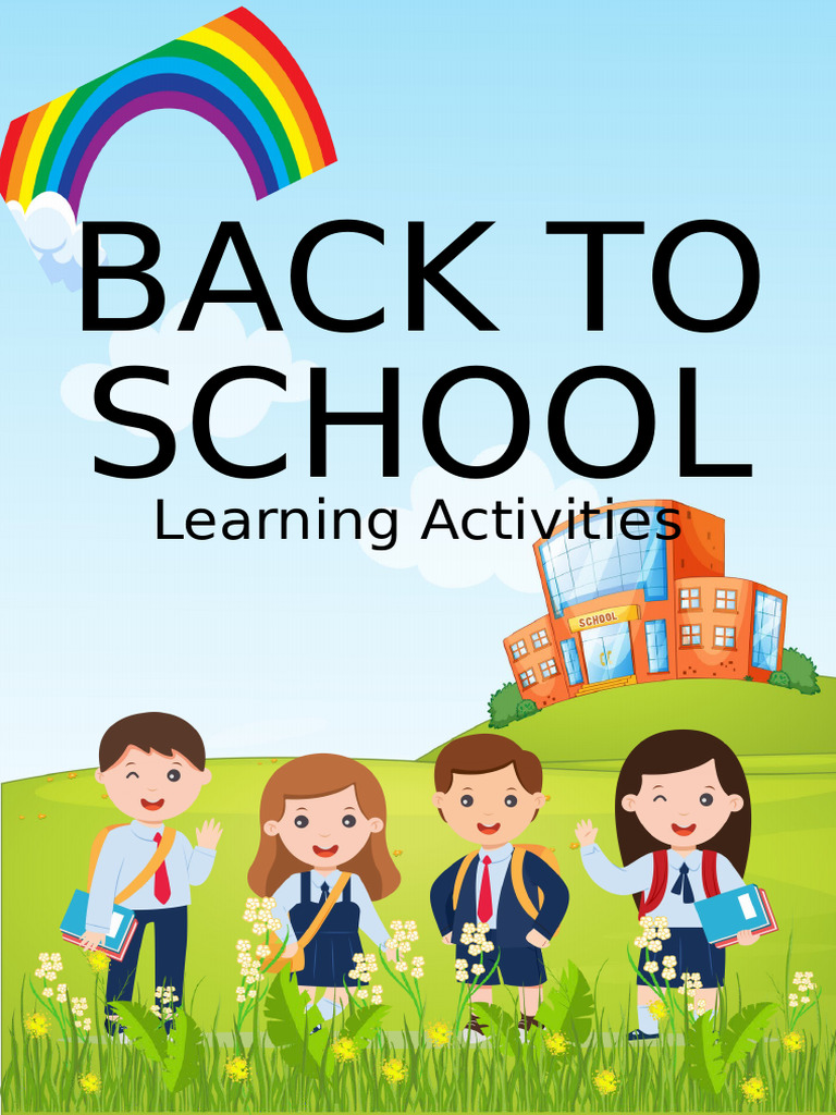 Back to School Learning Activities | PDF