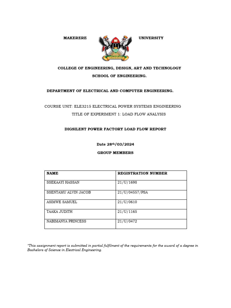 Digsilent Assignment Report Edited | PDF | Electrical Grid | Electric Power