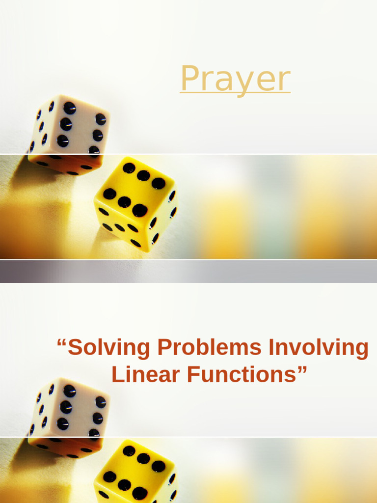 Problem Solving Involving Linear Function Pdf Linearity Function 0029