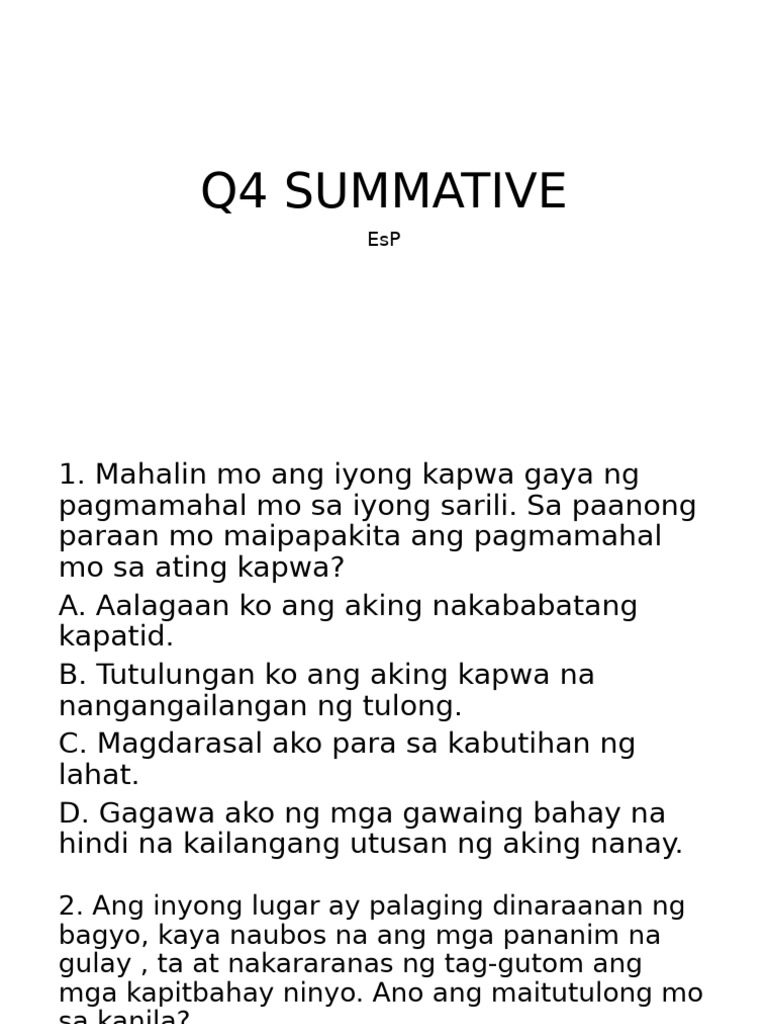 Q4 Summative | PDF | Earth Sciences | Agriculture