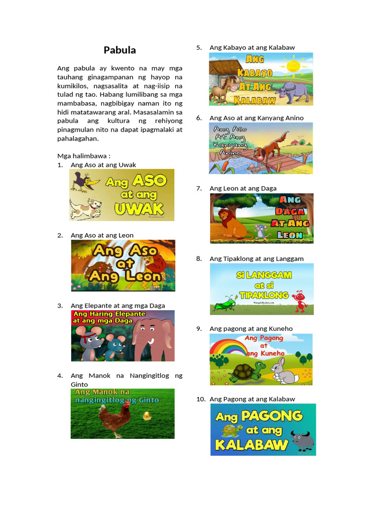 Pabula | PDF