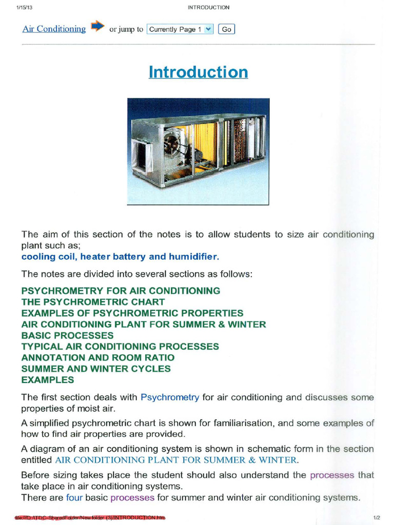 Basic-Air-Conditioning-Processes | PDF