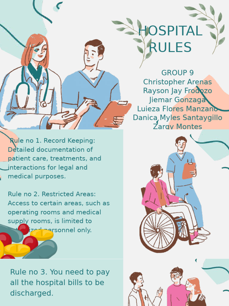 Essential Hospital Rules and Guidelines | PDF