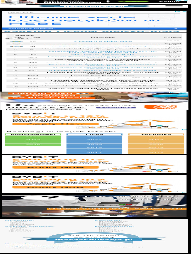 Ranking Liceów Bielsko-Biała | PDF