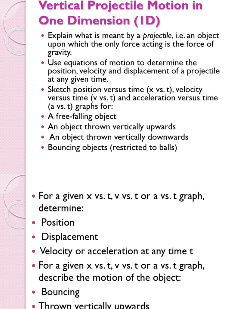 Understanding Vertical Projectile Motion | PDF | Acceleration | Force