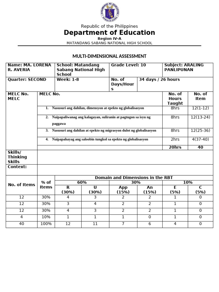 Mdat - Ap 10 - 2ND 2024 | PDF