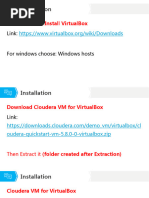 Downloading and Installing The Cloudera VM Instructions - Windows | PDF | Virtual Machine ...