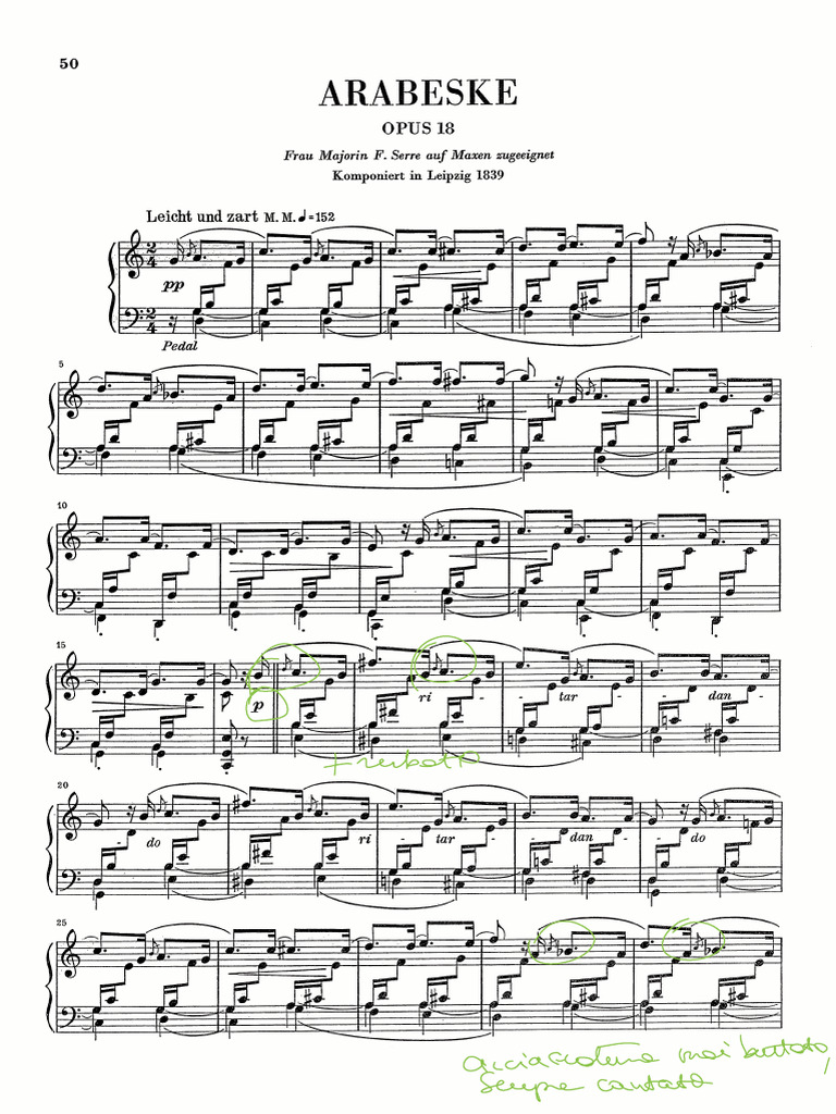 Schumann Arabeske Op. 18 Henle | PDF