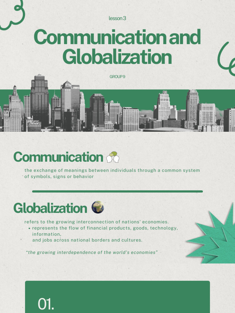Communication and Globalization | PDF | Globalization | Communication
