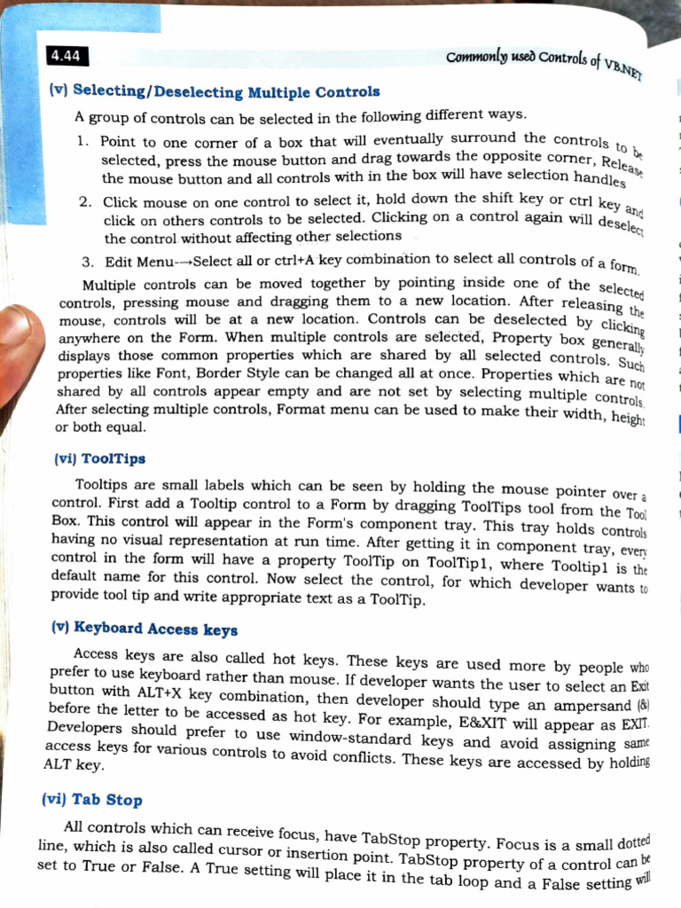 Chap 4, 5 and 6 | PDF | Menu (Computing) | Graphical User Interfaces