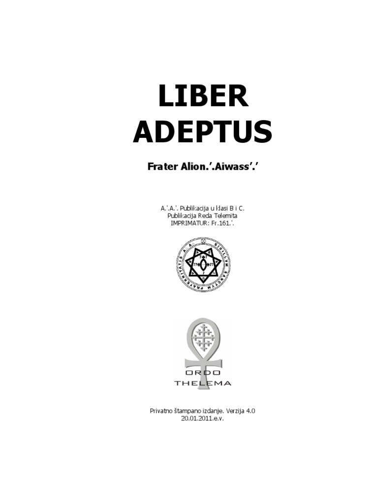 Liber Adeptus | PDF