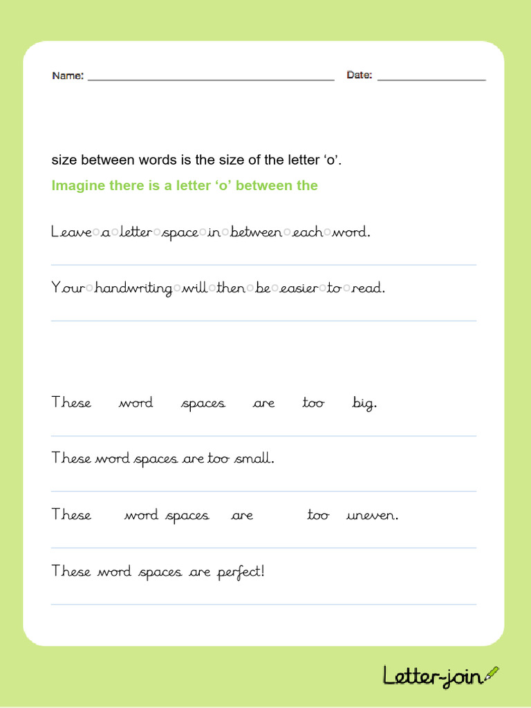 Proper Word Spacing Techniques | PDF