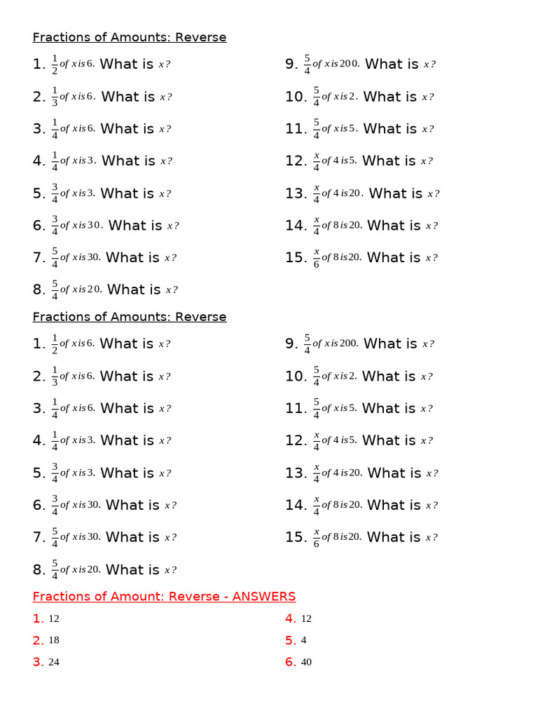 fractions-of-amount-reverse | PDF