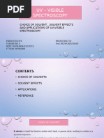 Solvent Effects in UV-Vis Spectroscopy | PDF | Chemical Polarity ...
