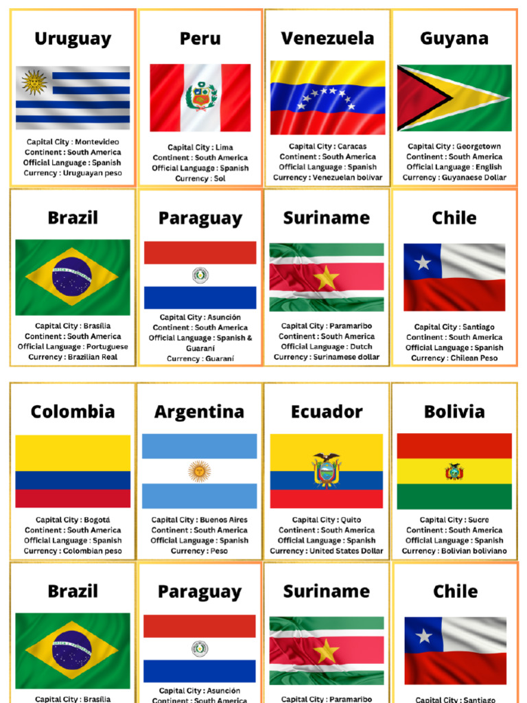 All Countries Pack White Background | PDF