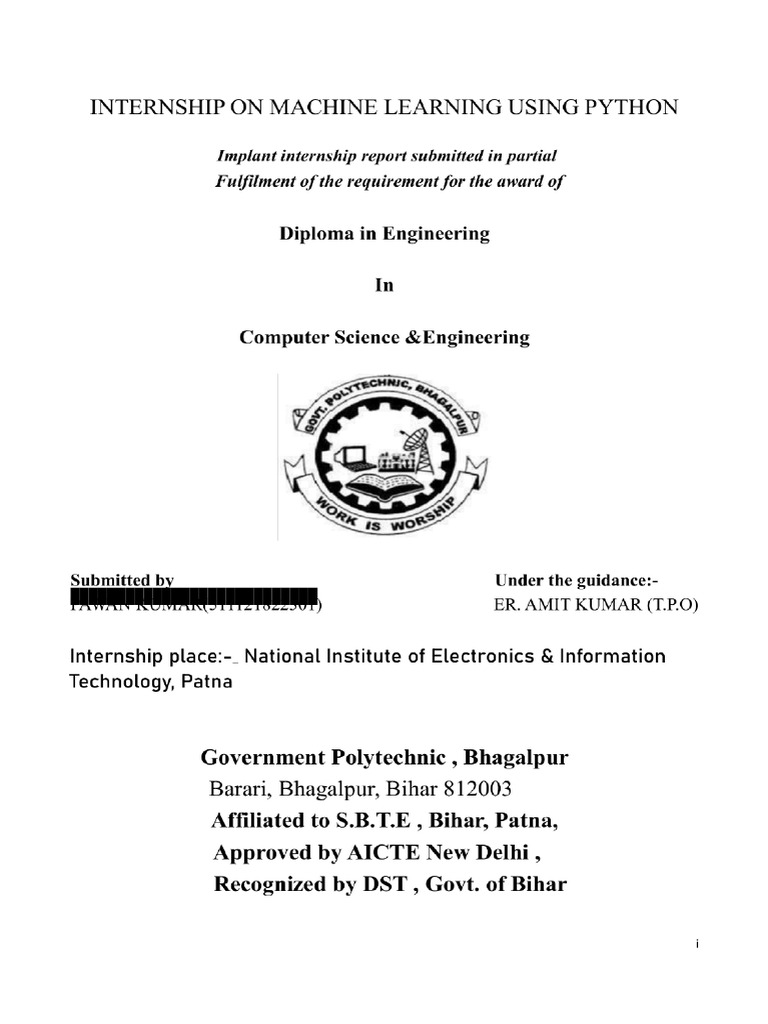 Pawan Internship Report - 241202 - 083208 | PDF | Educational Stages | Science Education