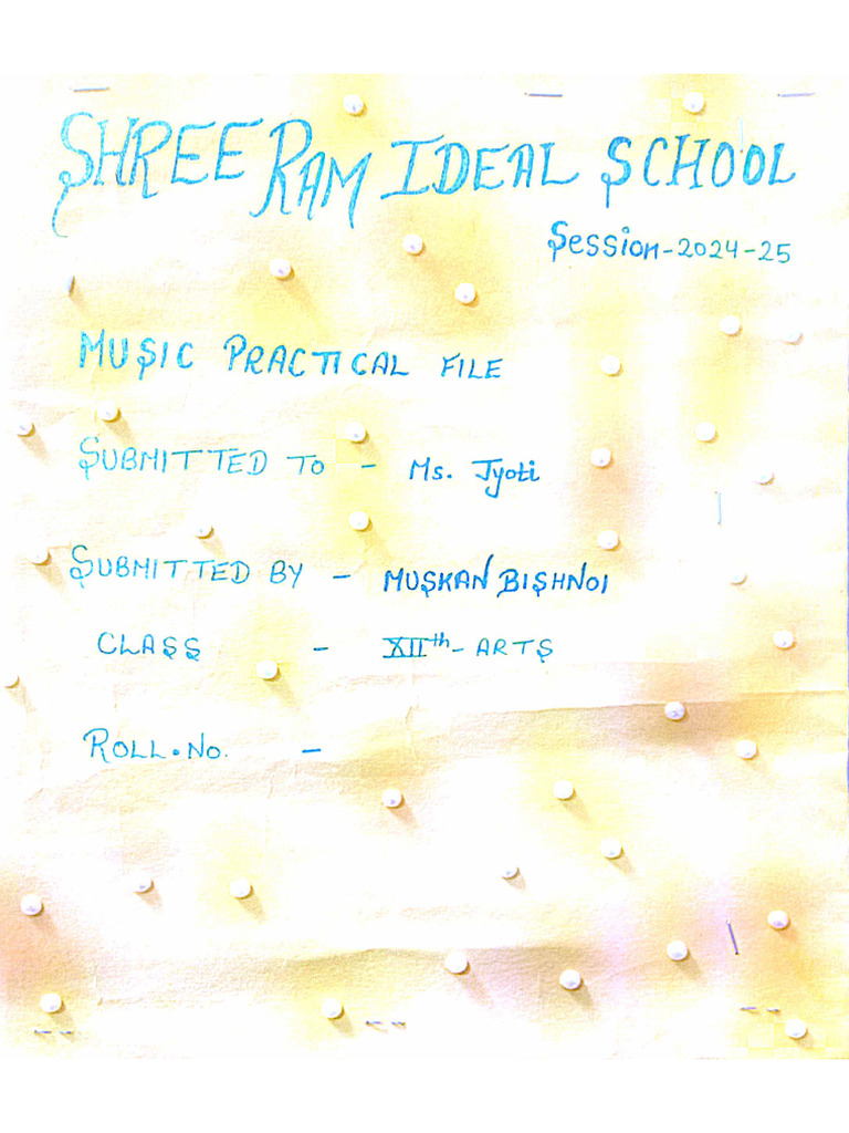 Music Practical File | PDF