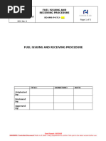 Diesel Fuel Receiving and Issuance Procedure | PDF | Flow Measurement ...