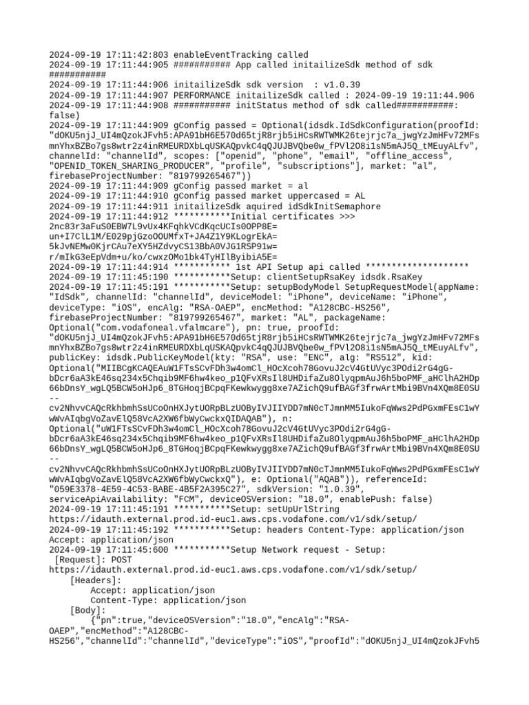 Id SDK Logs | PDF | Computing | Cyberwarfare