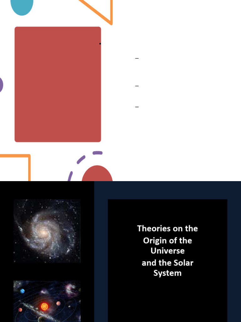 Theories on Universe and Solar System Origins | PDF | Universe ...