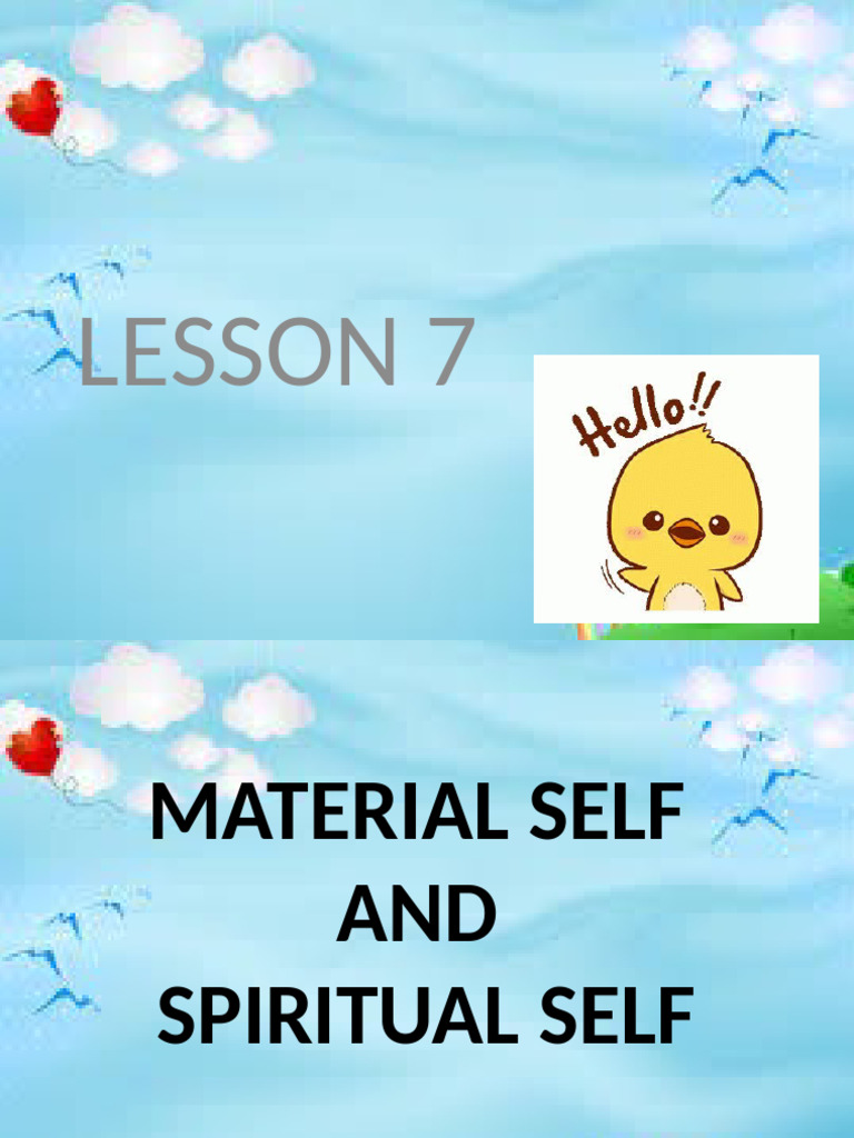 Material vs. Spiritual Self Analysis | PDF | Rituals | Self