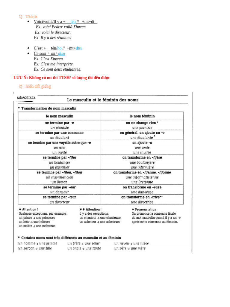 Notebook For Grammaire A1-A2 | PDF