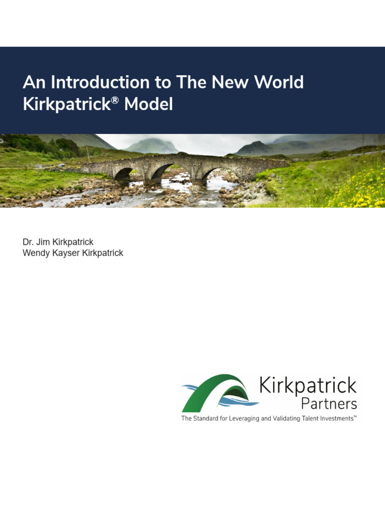 Introduction To The New World Kirkpatrick® Model | PDF | Learning ...