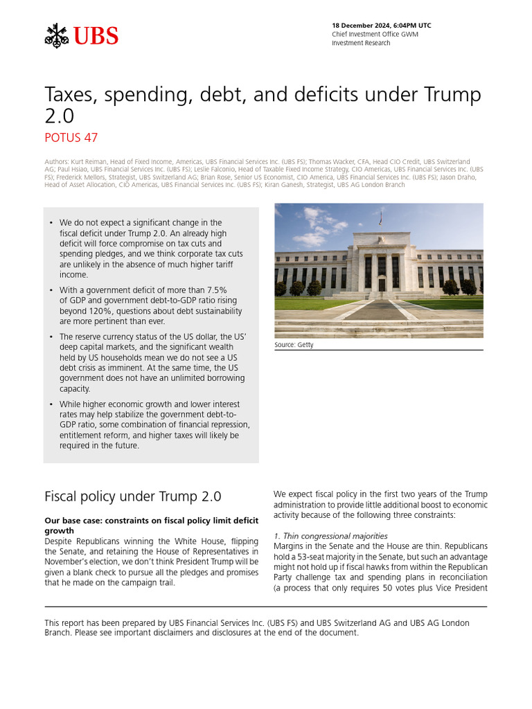 POTUS 47 - en - 1630024 | PDF | Government Budget Balance | National ...