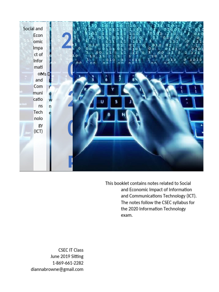 3social and Economic Impact of Information and Communications ...